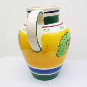 Pier 1 | Dining | Pier One Pitcher Hand Painted Italy Large 8 Oz | Poshmark